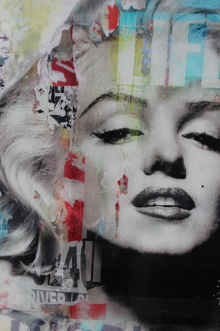 Jim Hudek - Vogue Marilyn Monroe Mixed Media Contemporary Collage at ...