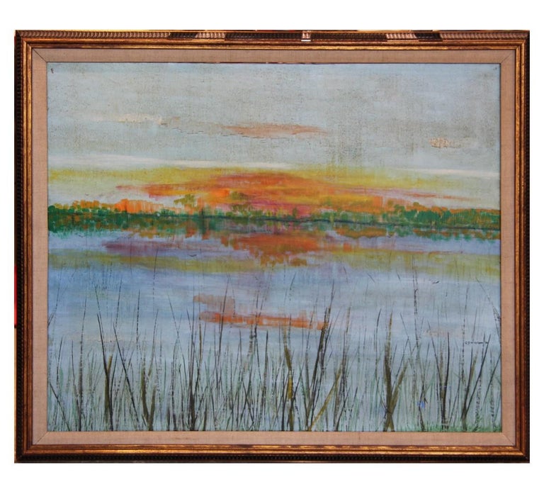 Charles Kenneth Williams - "Eagle Lake" Impressionist Watery Landscape ...
