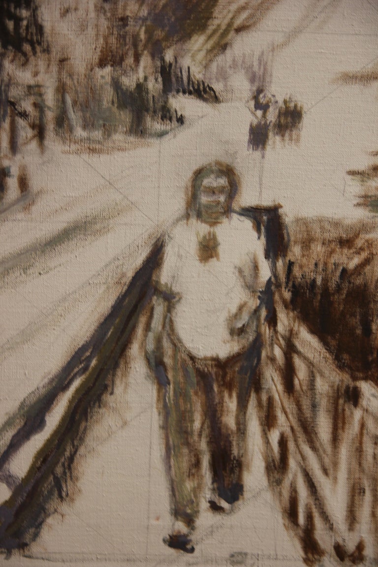 Stella Sullivan - "Margo at Wimberly" Sepia Tonal Impressionist ...