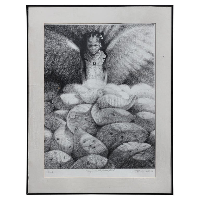 Charles Criner - "Angel in the Potato Field" Abstract Figurative Artist ...