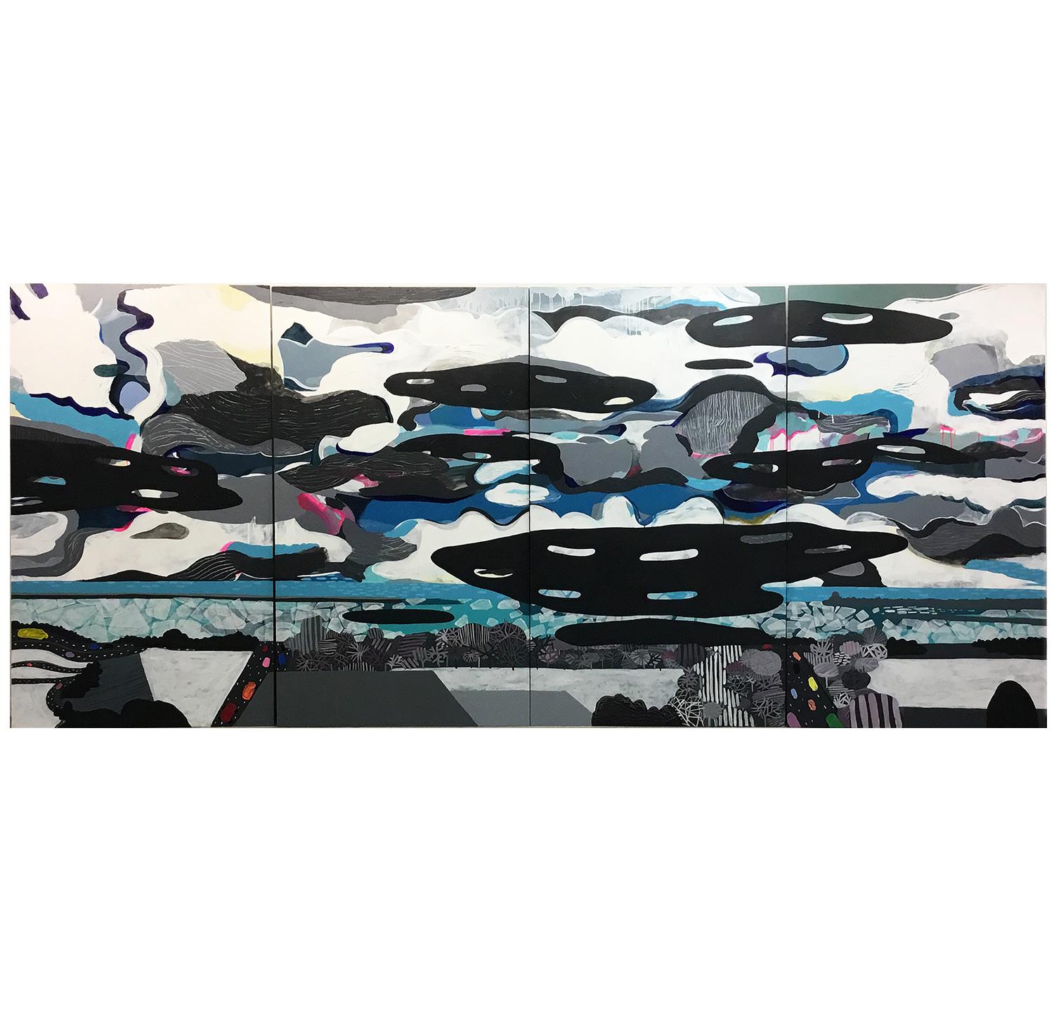 Cecilia Beaven - "Clouds" Massive Biomorphic Abstract Contemporary ...