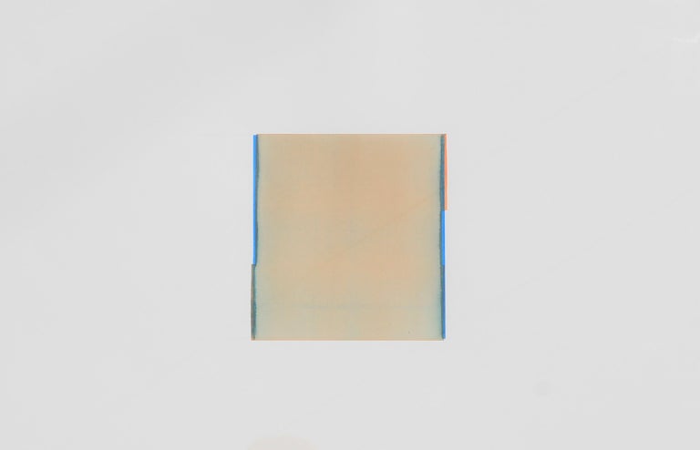 Callum Innes - Blue and Orange Watercolor Abstract at 1stDibs