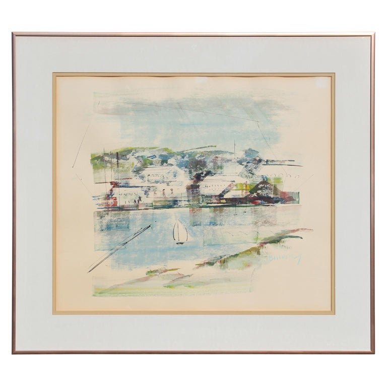 Alfred Birdsey - Abstract Impressionist Watercolor Tropical Bermuda ...