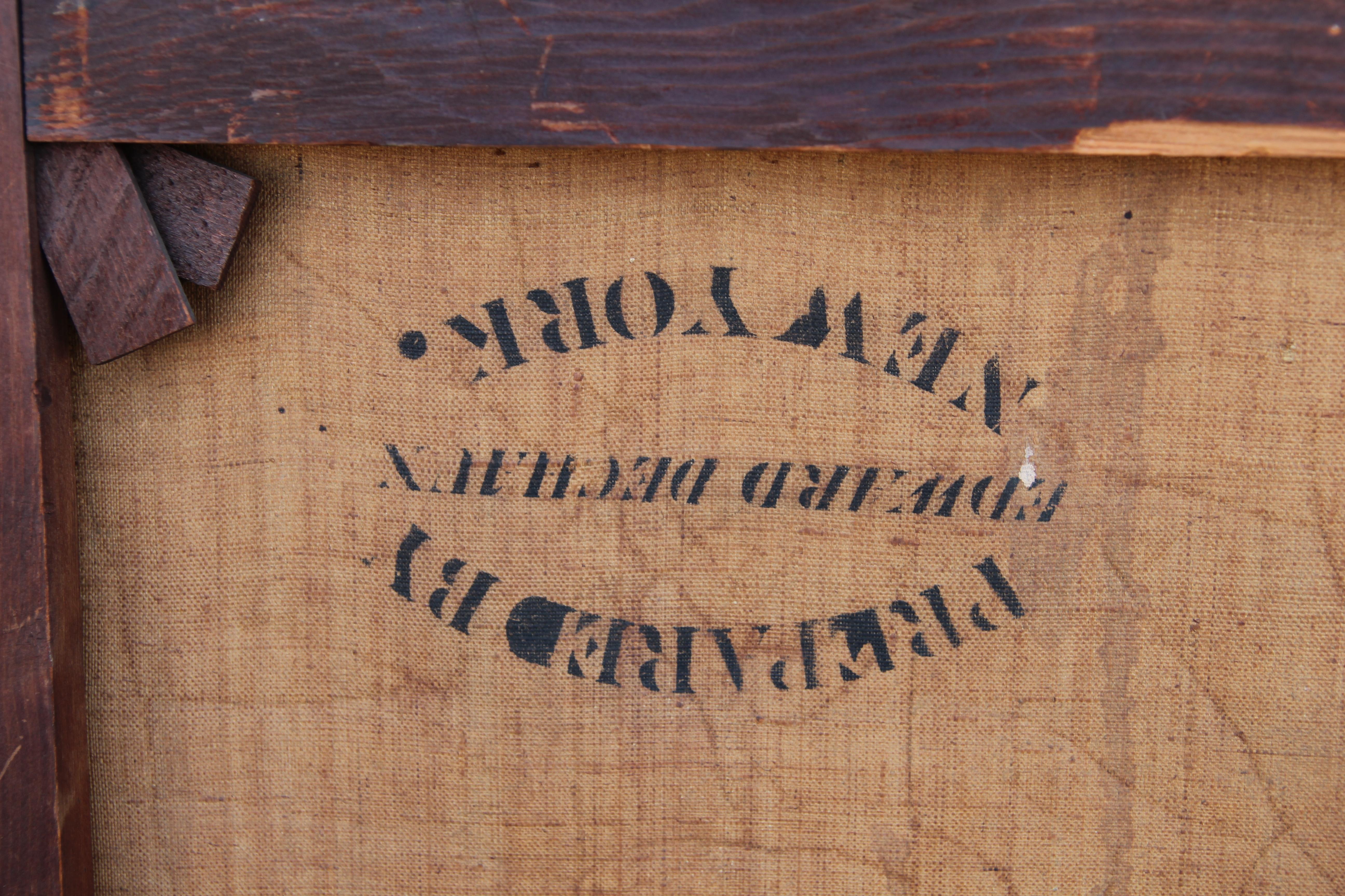 Edward Ludlow Mooney - Seated Realist Portrait of an Elderly Colonial ...