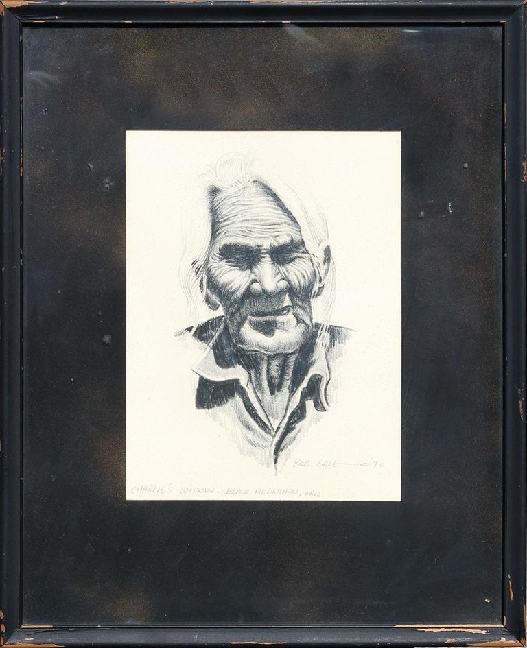 Bob Dale - "Charlie''s Widow- Black Mountain, Ariz." Realistic Portrait ...