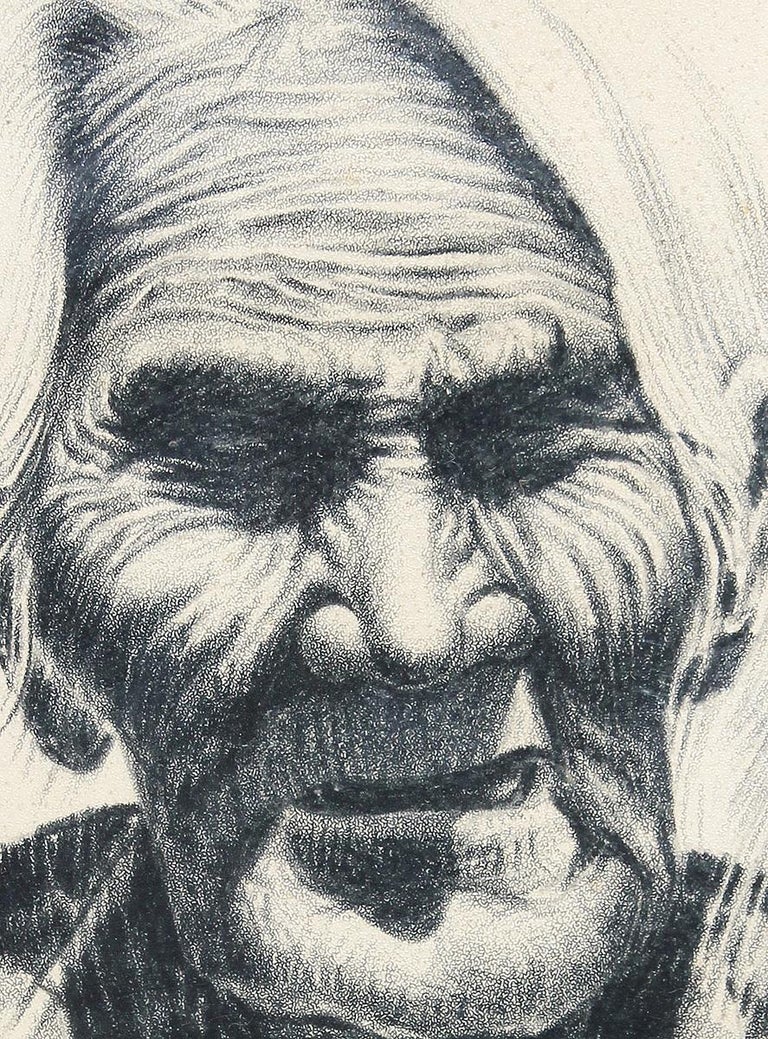 Bob Dale - "Charlie''s Widow- Black Mountain, Ariz." Realistic Portrait ...