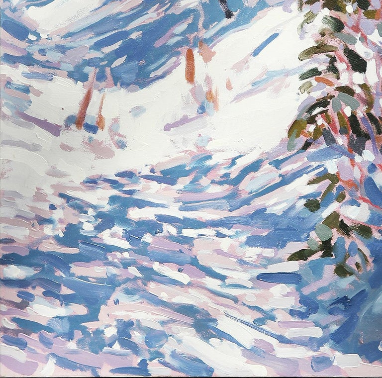 Robert W. Starkey - "Laurel and Blue - PA" Pink, Blue, and Brown Pastel ...