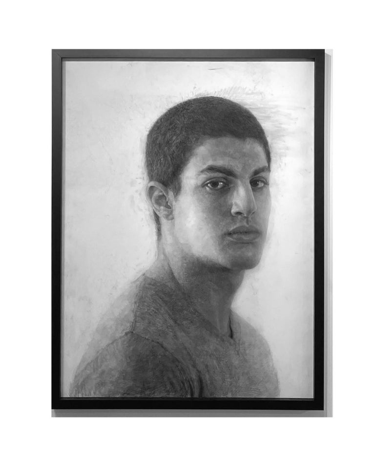 Mary Borgman - Portrait of Justin Shanitkvich - Large Scale Charcoal on ...