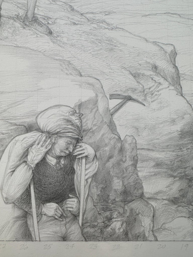 David Becker - Day of the Painter - Allegorical Drawing with the Artist ...