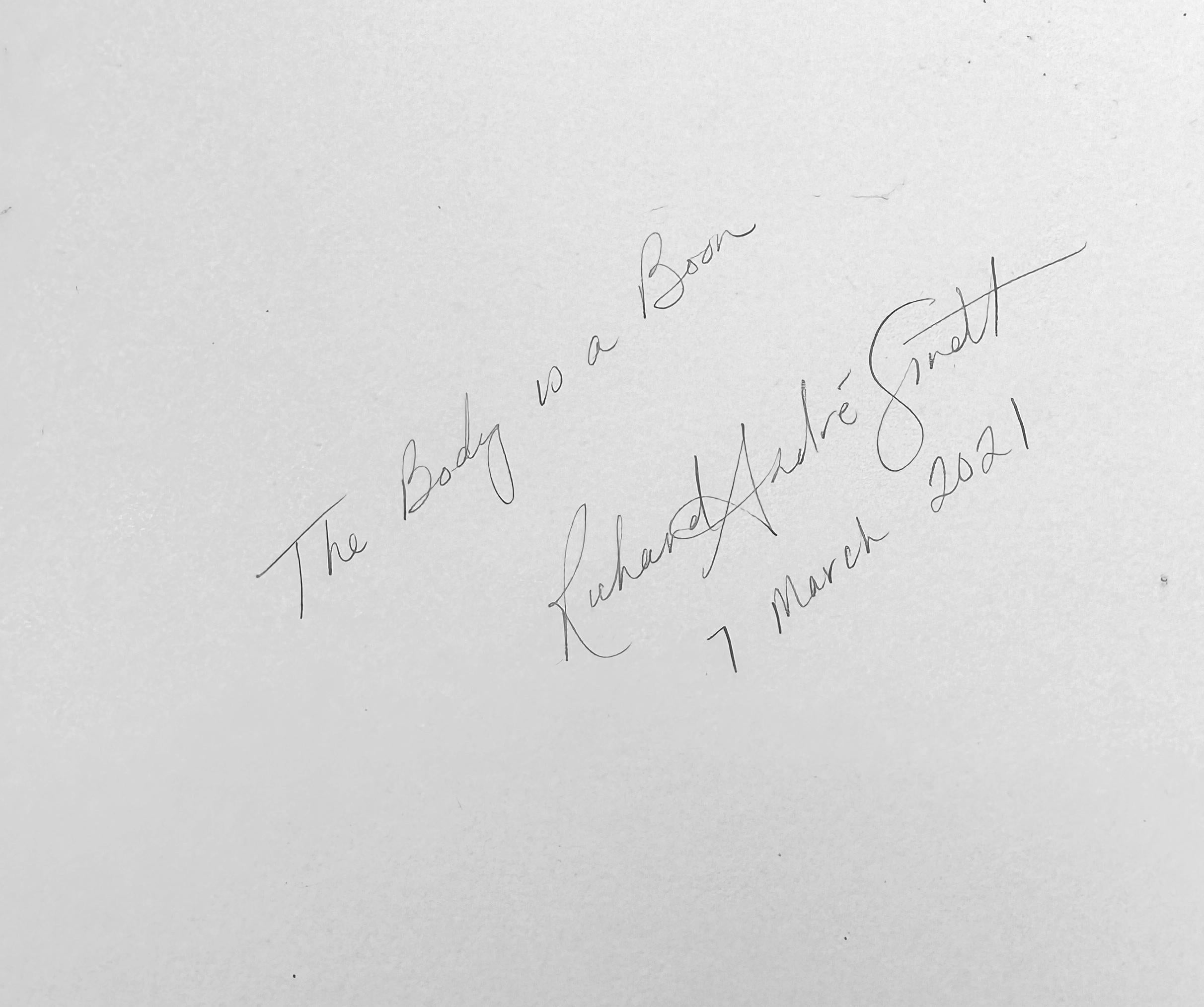 Rick Sindt - The Body is a Boon - Muscular Male Nude, Graphite Drawing ...