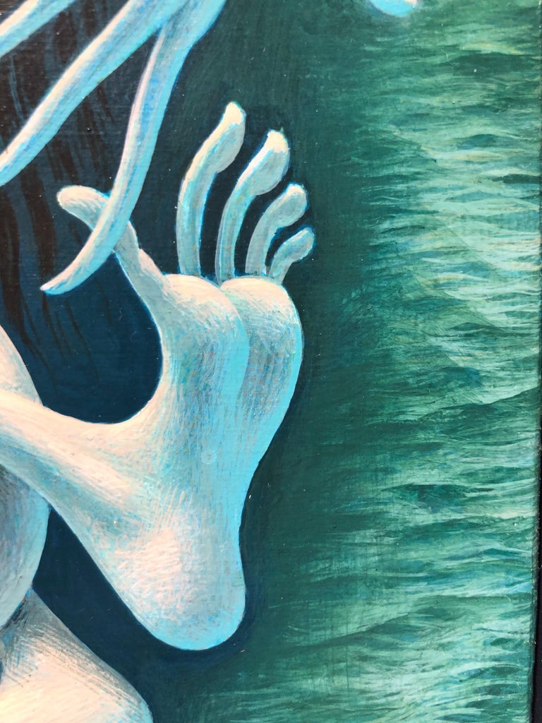 Oliver Hazard Benson - Nereid - Nude Female Figure with Elongated Limbs ...