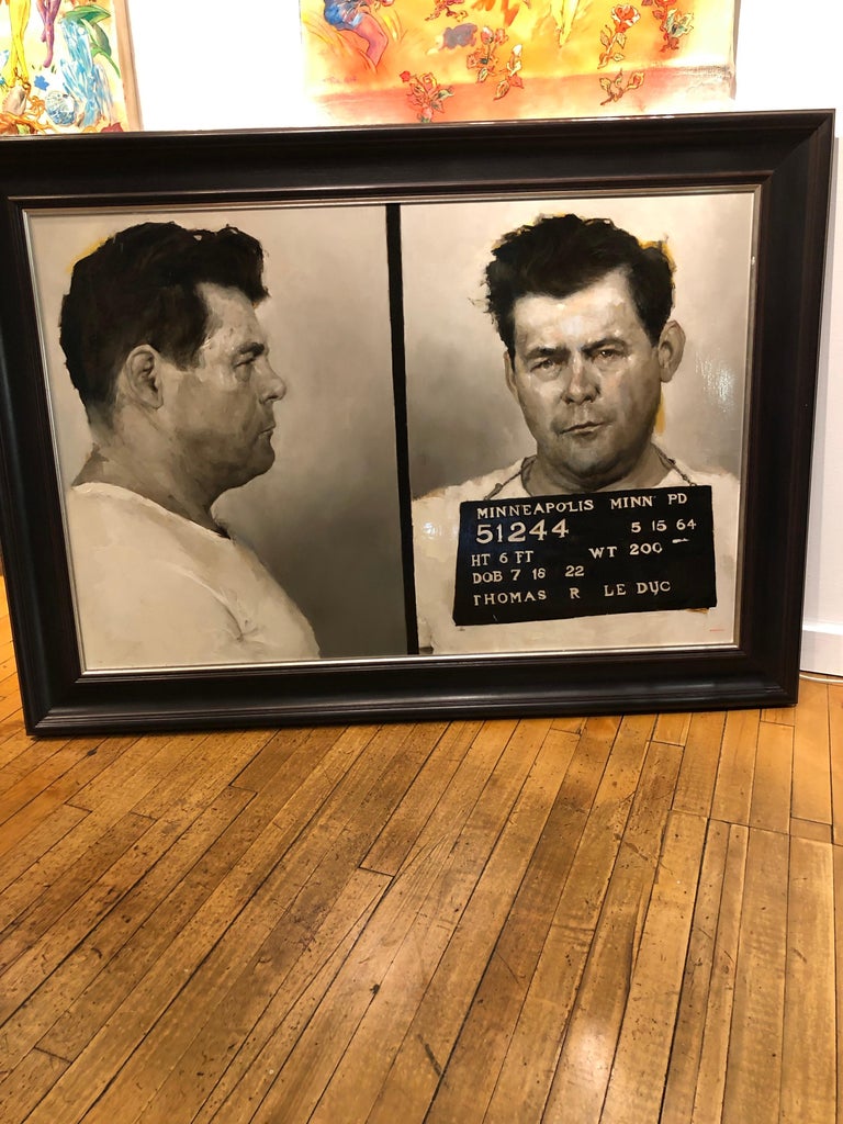 Zack Zdrale - 5124 - Mug Shot Based Portrait in Sepia tones, Oil on ...