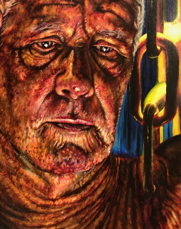 Sasha Aleksa Perišić - The Martyrdom of Prometheus, Portrait, Original ...