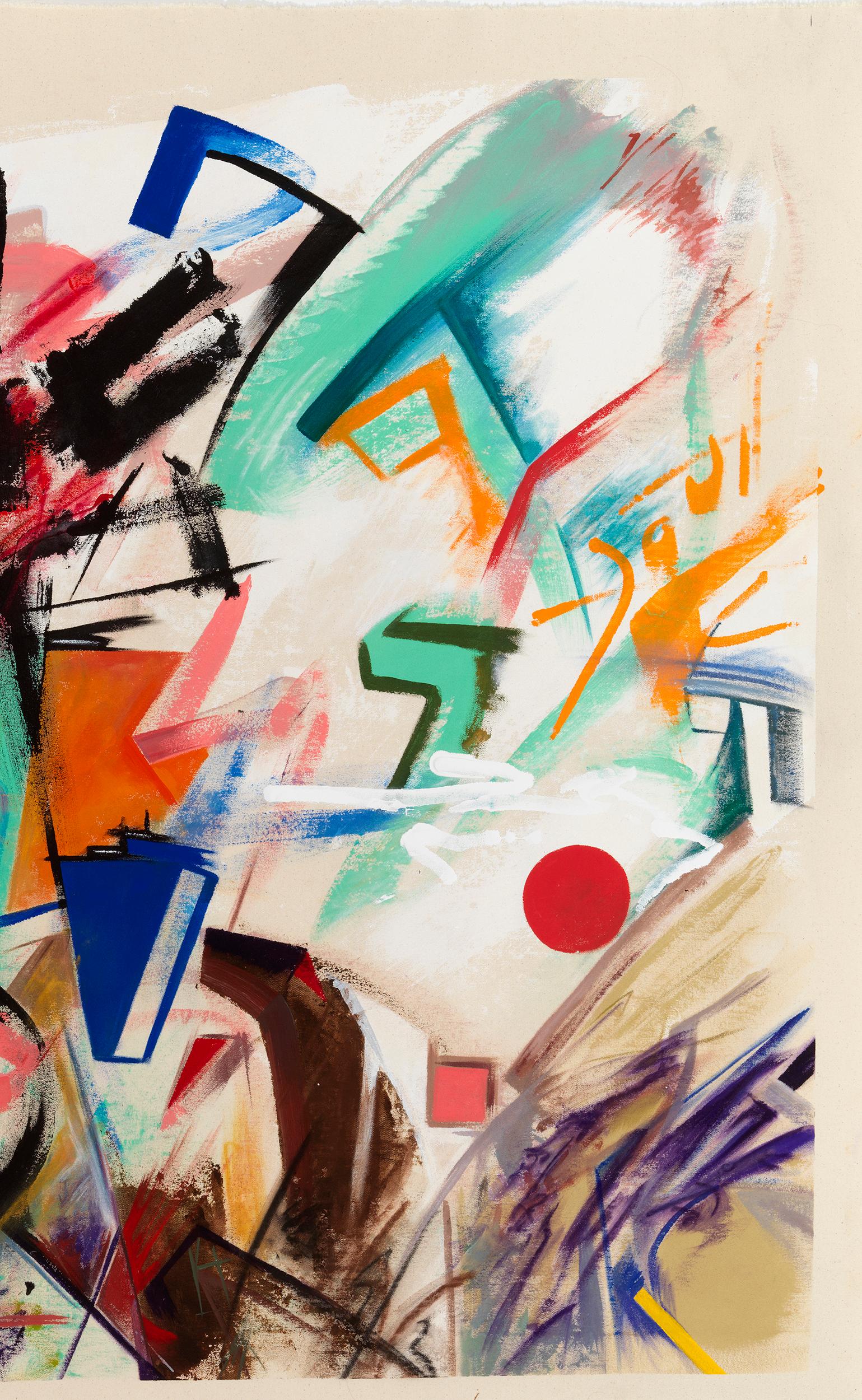 Connor Hughes - Untitled 2 - Abstract Expressionist Graffiti Influenced ...