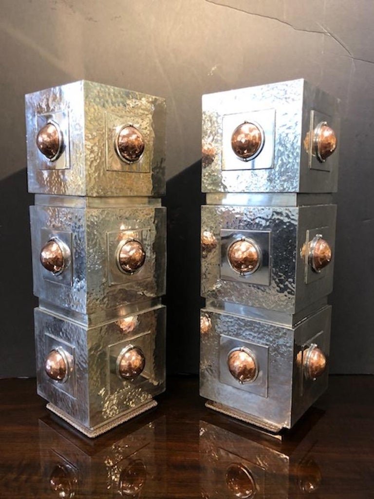 Jean Despres - Pair of Vases done by Jean Despres For Sale at 1stDibs