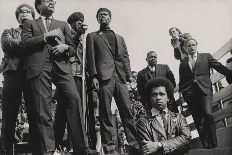 Jeffrey Blankfort - Marlon Brando Attends Bobby Hutton Funeral Globe ...