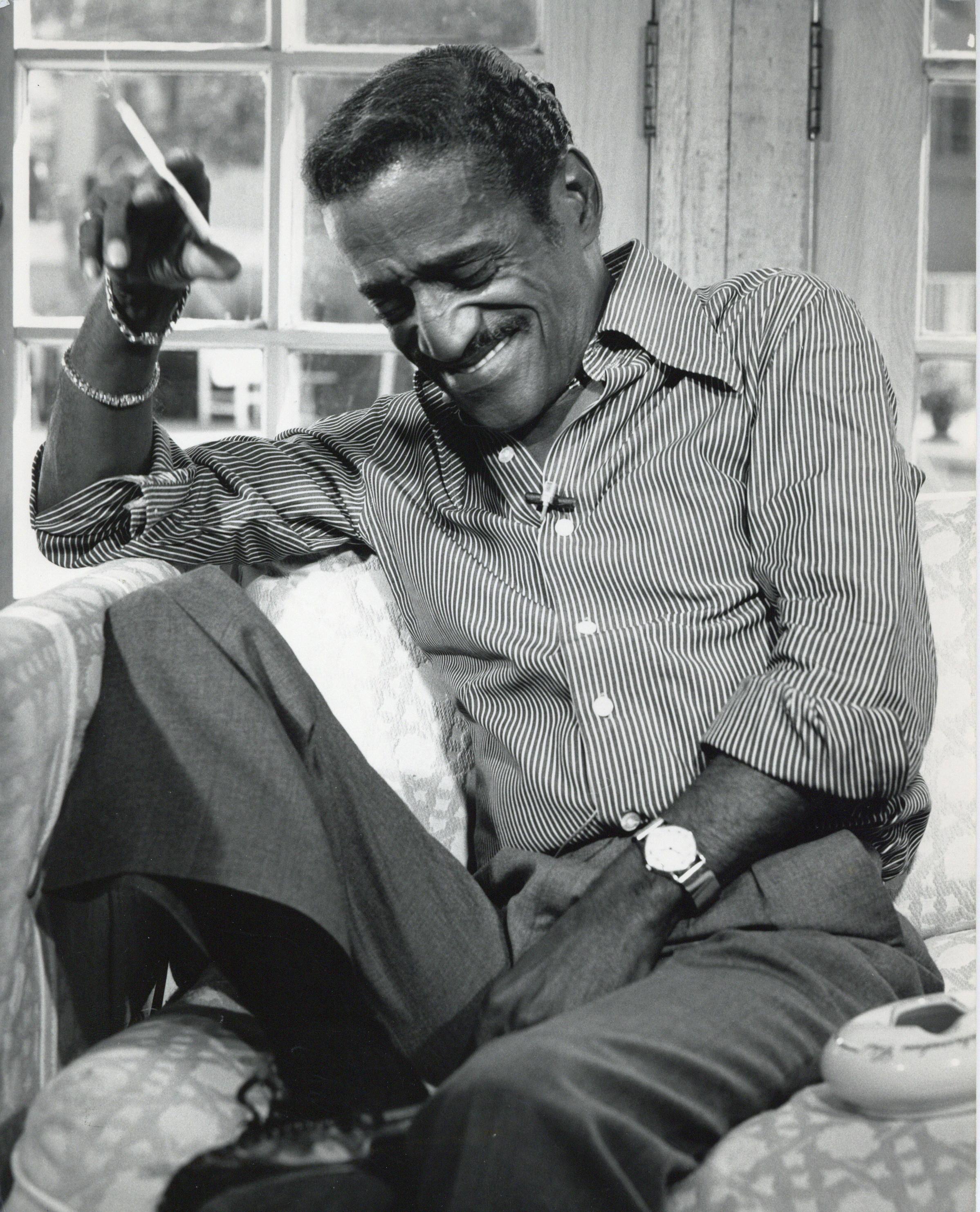 Allan Warren - Sammy Davis Jr. Closeup Smoking Vintage Original ...