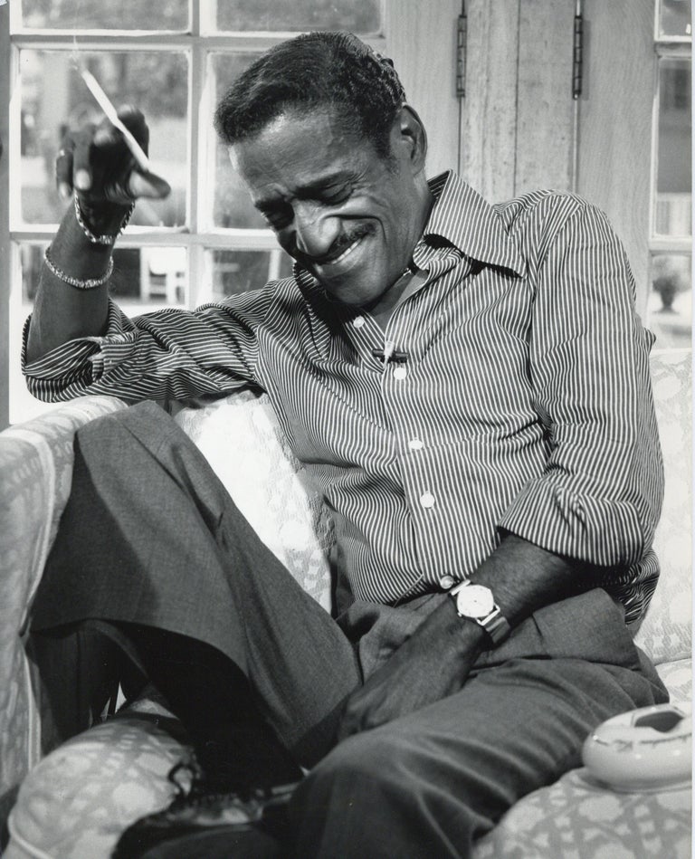 Allan Warren - Sammy Davis Jr. Smiling with Cigarette Vintage Original ...