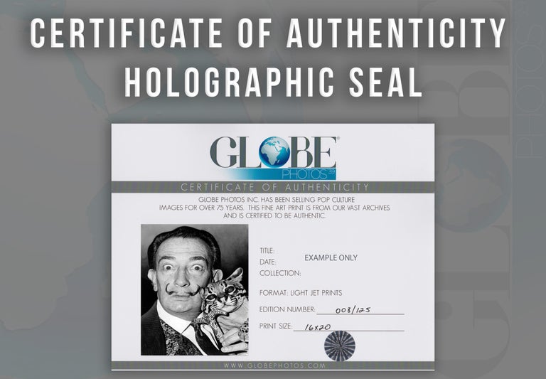 Roger Higgins - Salvador Dali with Babou the Ocelot Globe Photos Fine ...