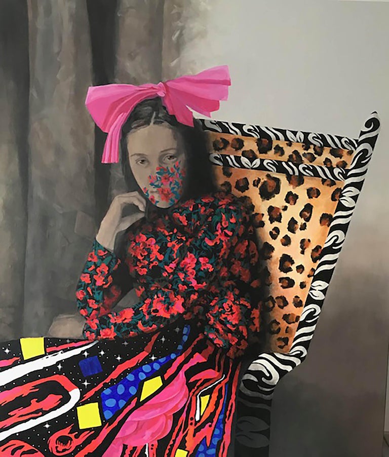 Susan Hanssen - Acrylic on Canvas Titled “The Disguise” at 1stDibs