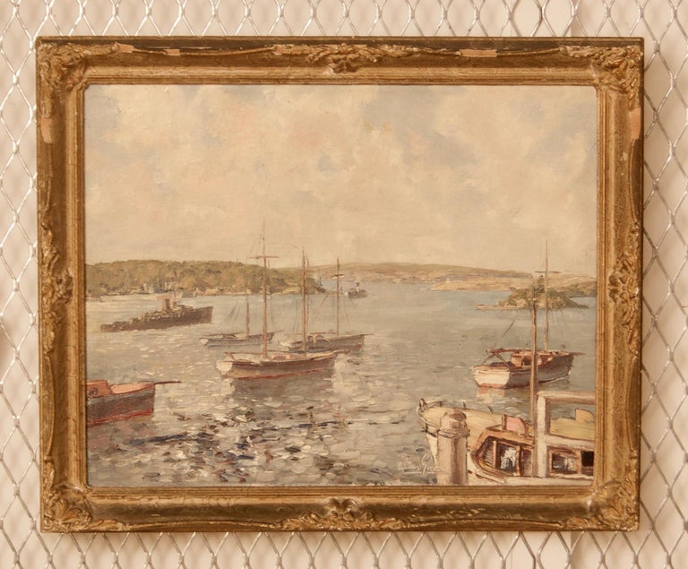 Alan Grieve - Sydney Harbour - Before the Opera House Early 20th ...