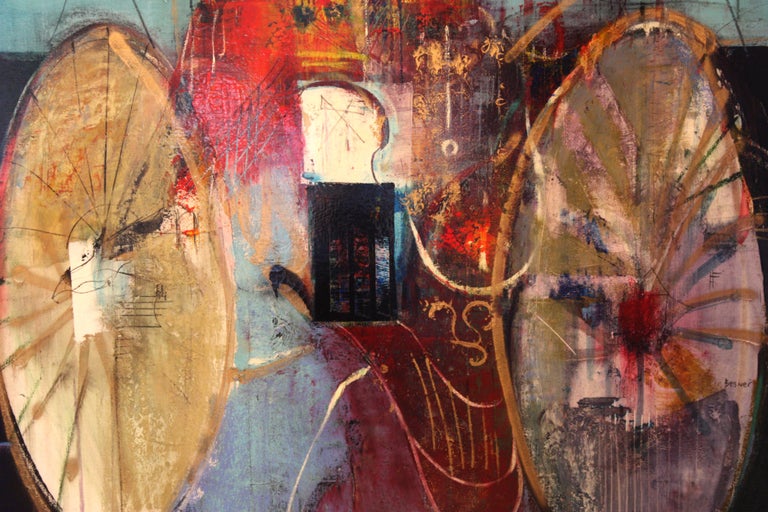 Dominic Besner - Bicycle Rider Oil Painting by: Dominic Bresner, Signed ...