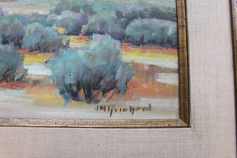John Maitland Reinhard - Landscape with Mountain by J. M. Reinhard, Oil ...
