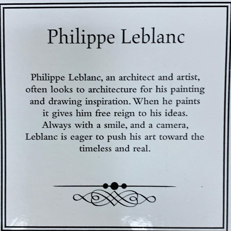 Philippe Leblanc - "Watercolor Cityscape" by Philippe Leblanc (Hand ...