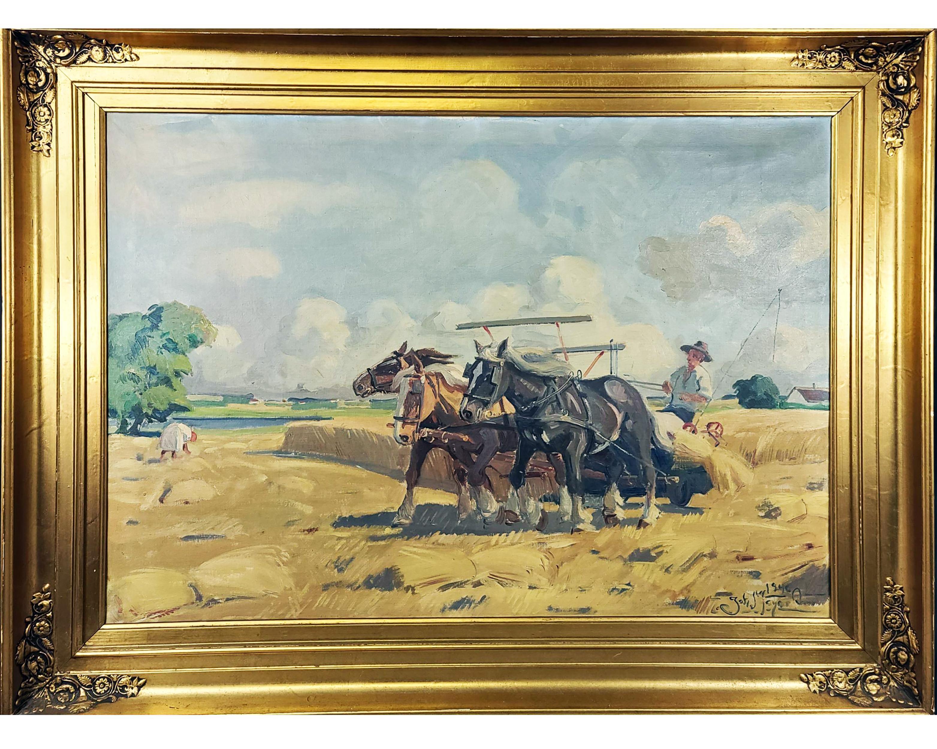 Ronald G. Baldwin - Large Modern Portrait Painting Entitled “Lady in ...