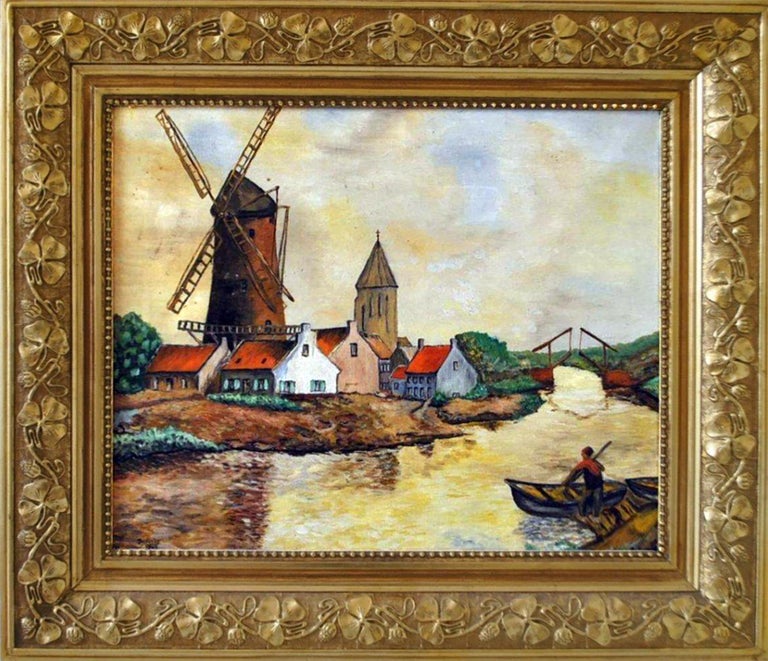 James Rötter - Original Dutch Landscape / Riverscape Oil Painting by ...