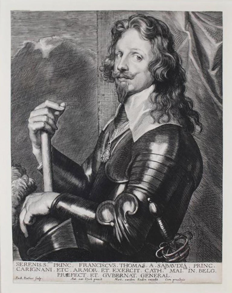 Antique Engraving of Prince de Carignan After Sir Anthony Van Dyck at ...