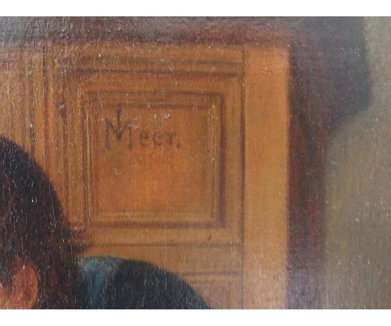 Johannes Vermeer - "The Geographer" After Johannes Vermeer Painting at ...