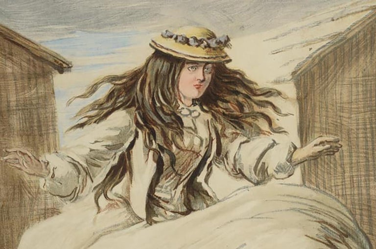 John Leech - John Leech 1865 Chromolithograph "Scene at Sandbatte" For ...