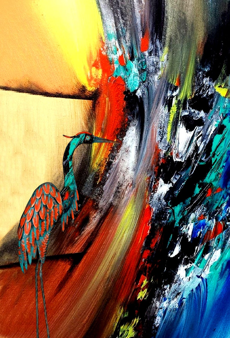Clay Harris - Cranes of Color 106 For Sale at 1stDibs
