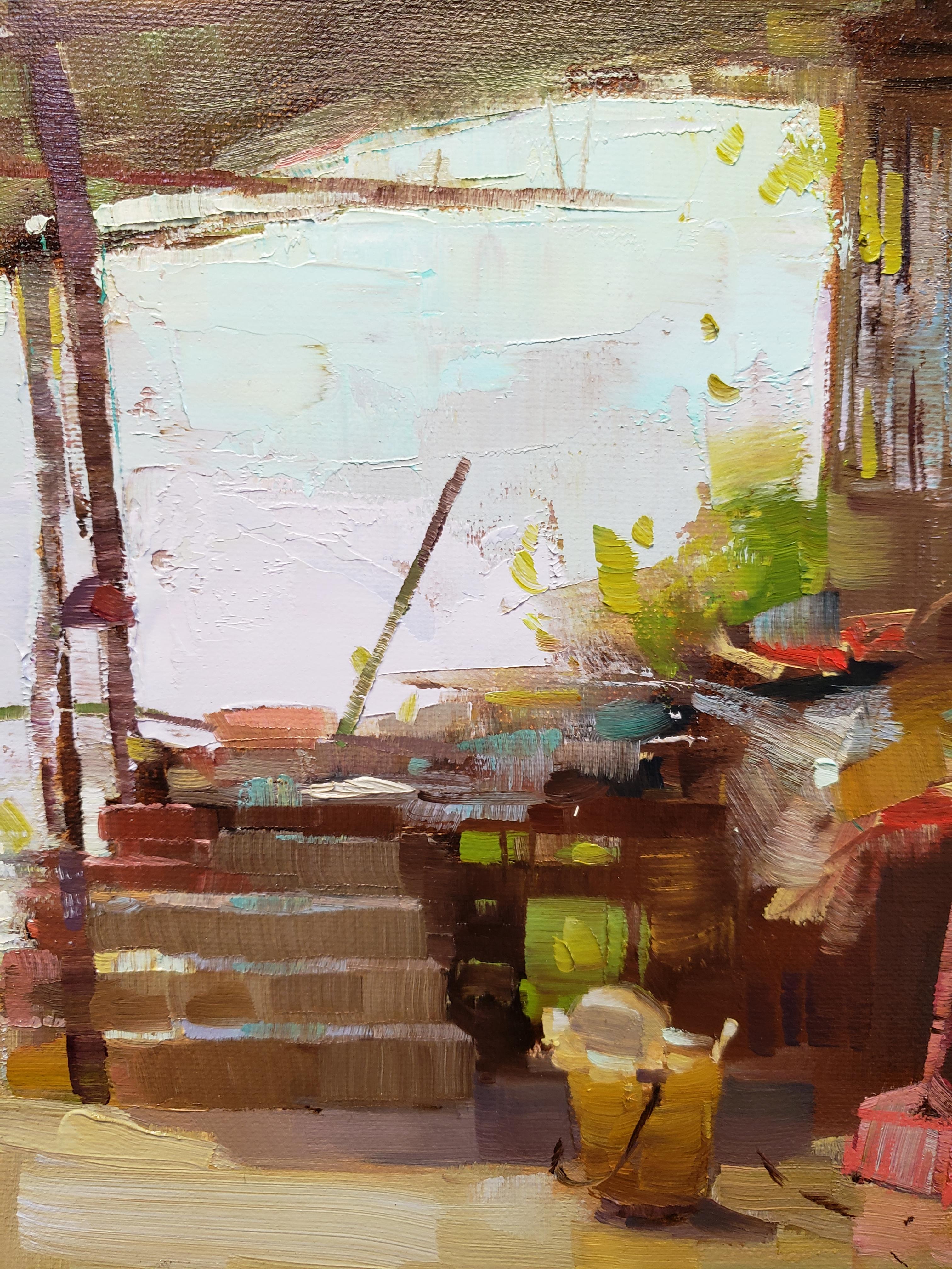 Aimee Erickson - China Porch and Pink Broom For Sale at 1stDibs