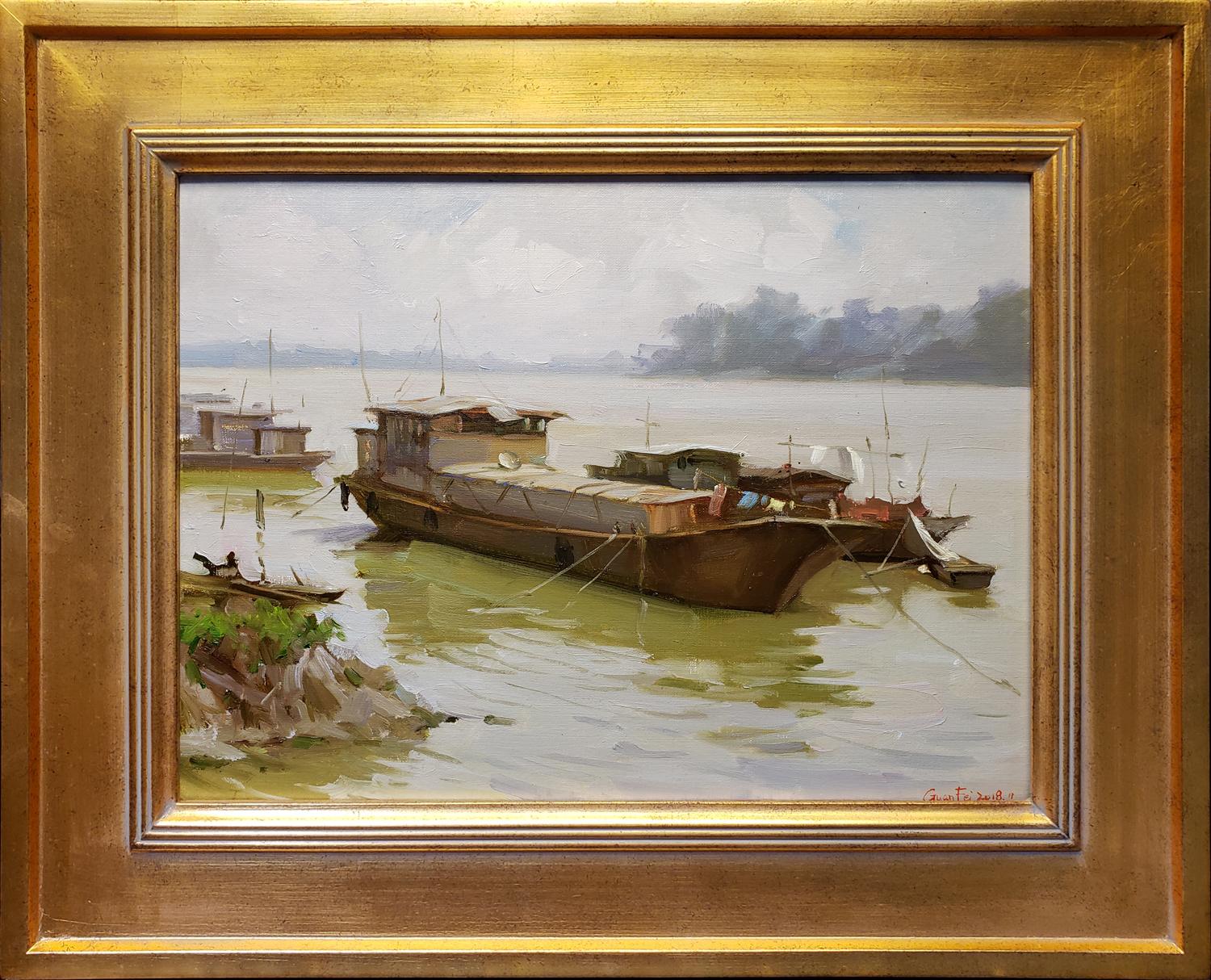 Eric F. Guan - Tan River Morning For Sale at 1stDibs