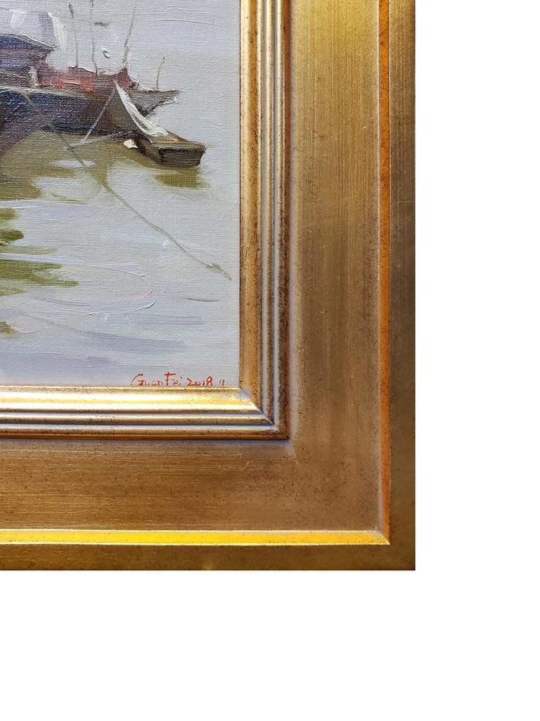 Eric F. Guan - Tan River Morning For Sale at 1stDibs