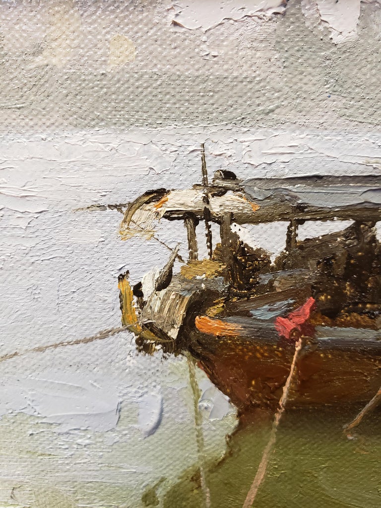 Albin Veselka - At the Dock For Sale at 1stDibs