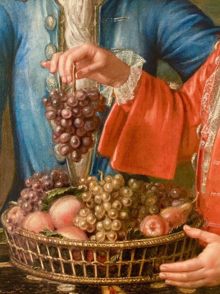 Stephen Slaughter - 18th Century British Portrait of Three Boys in Red ...