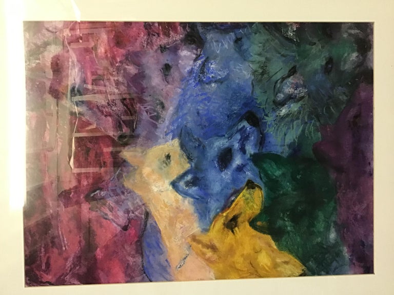 sheila isham - abstract faces of animals For Sale at 1stDibs