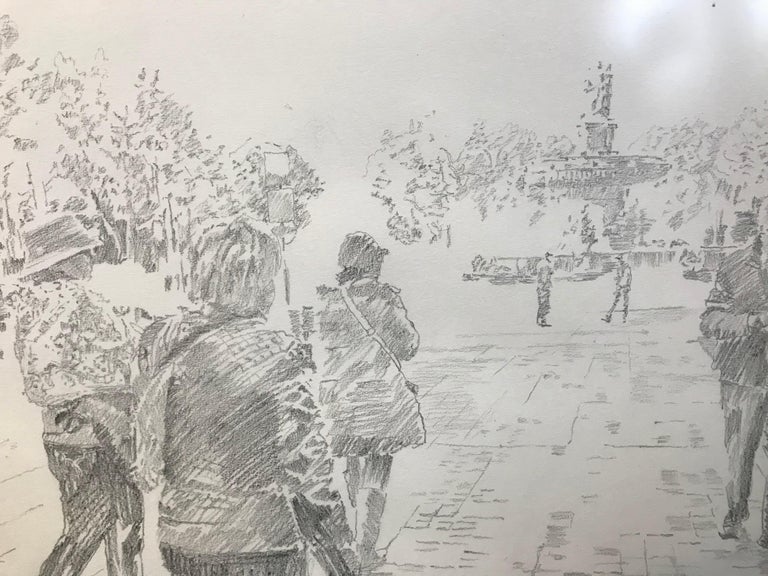 Mark Warwick - paris street scene For Sale at 1stDibs