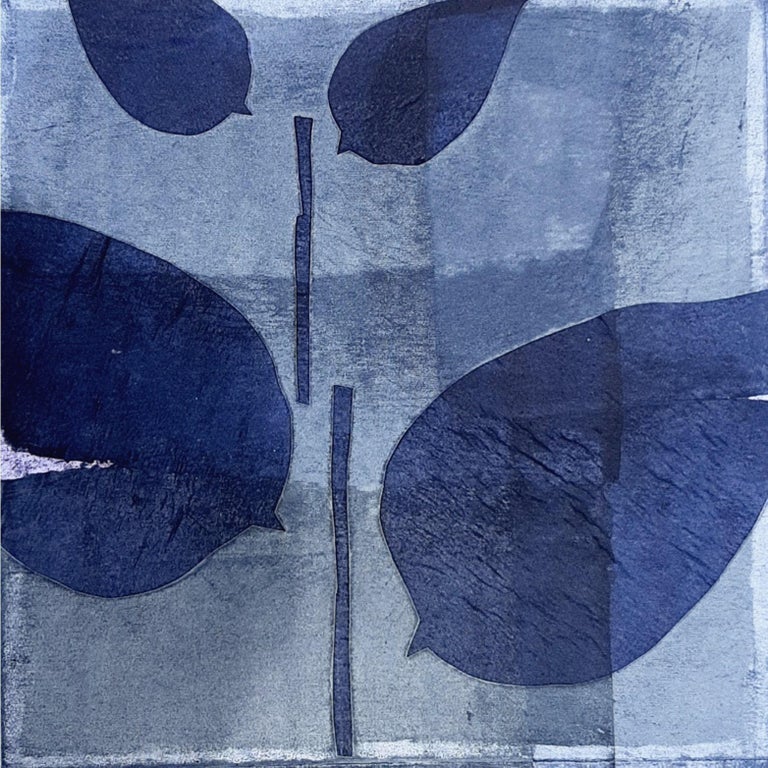 Rahim Mirza - Untitled, Acrylic on Canvas, Blue colours by Contemporary ...