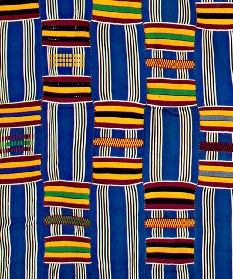 Unknown - "Fabric - Ashanti Tribal Cloth," Silk Weaving from Africa ...
