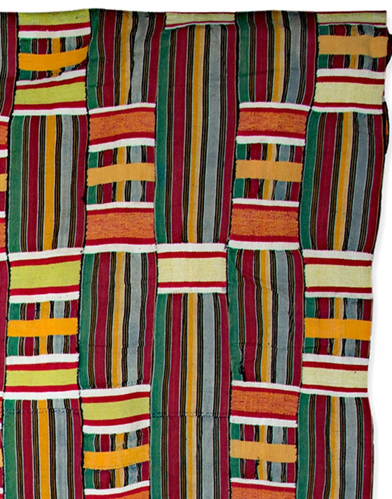 Unknown - "Tribal Cloth, Ewe Ghana," Cotton Weaving created circa 1950 ...