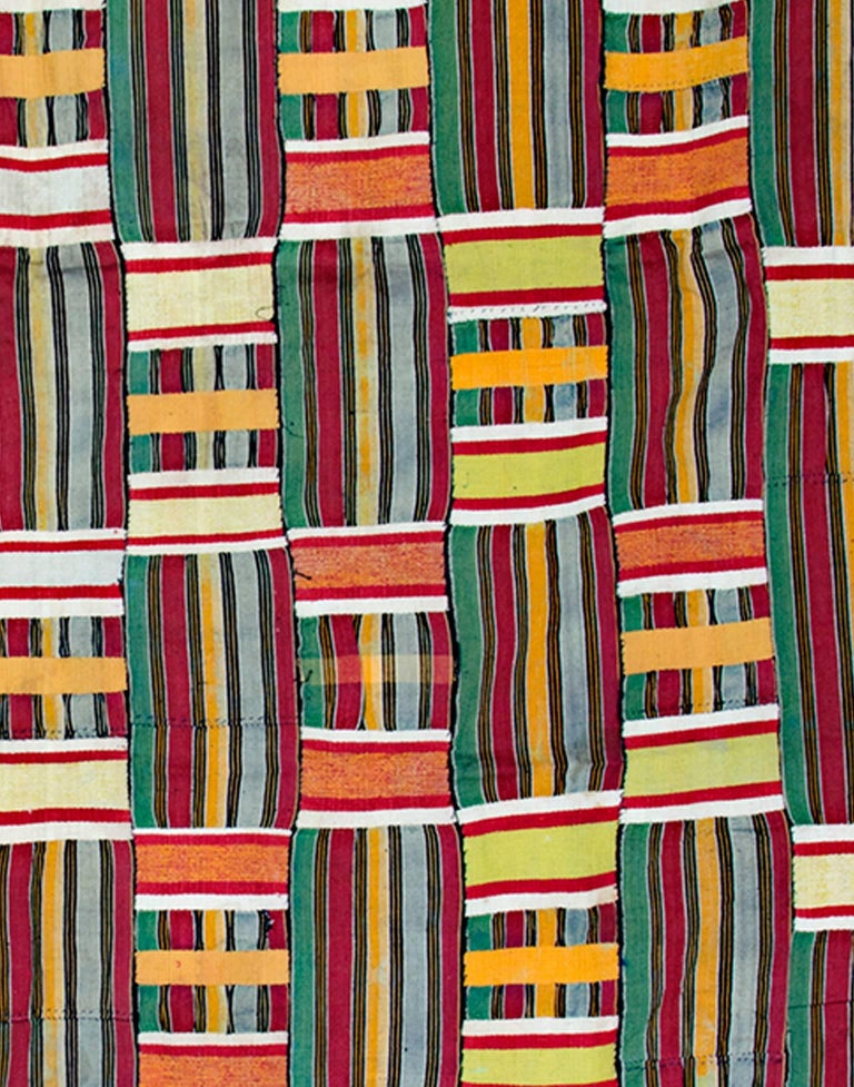 Unknown - "Tribal Cloth, Ewe Ghana," Cotton Weaving created circa 1950 ...
