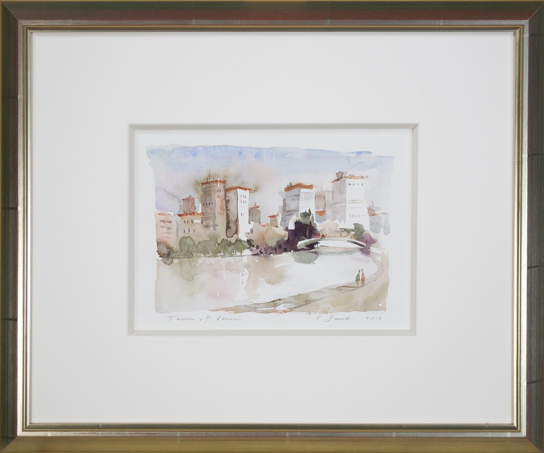 Craig Lueck - Contemporary watercolor landscape city seascape buildings ...