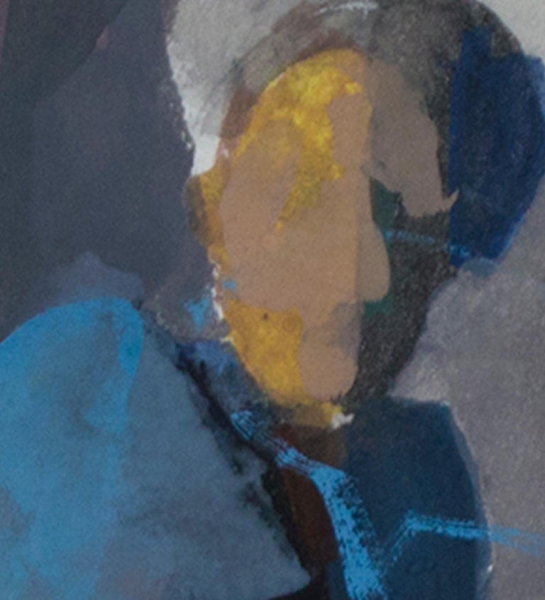 Dan Muller - "Self Portrait In NY, 20th St.," Gouache, Ink and Pastel ...