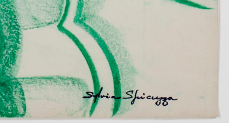 Sylvia Spicuzza - "Art Deco Interior Abstraction," Original Crayon ...
