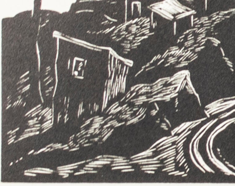 Gerhardt H. Bakker - "Road to Cripple Creek, Colo.," Wood Engraving by ...