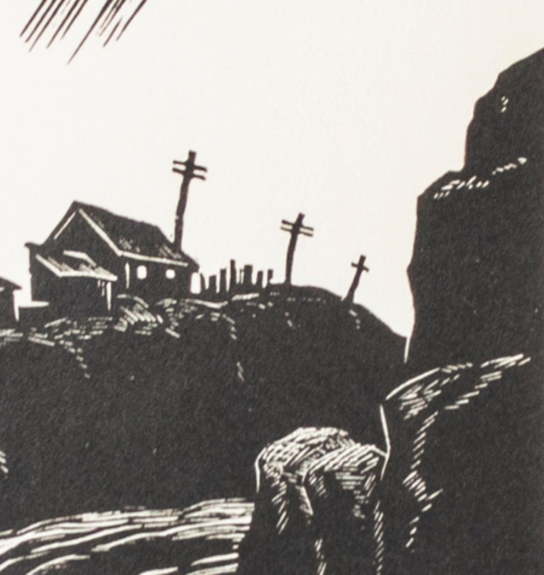 Gerhardt H. Bakker - "Road to Cripple Creek, Colo.," Wood Engraving by ...